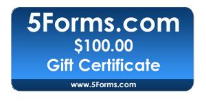 610 Multi Purpose Register Forms Classic Design Large Format 5 1/2 x 8 ...