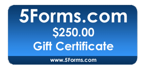 610 Multi Purpose Register Forms Classic Design Large Format 5 1/2 x 8 ...