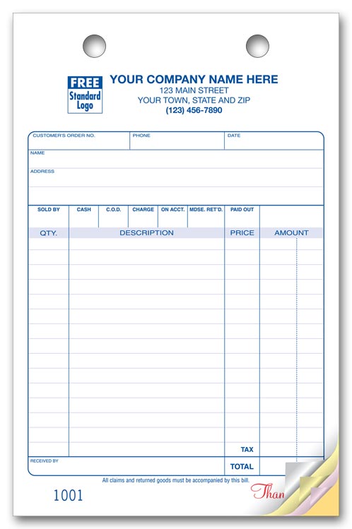 610 Multi Purpose Register Forms Classic Design Large Format 5 1/2 x 8 ...